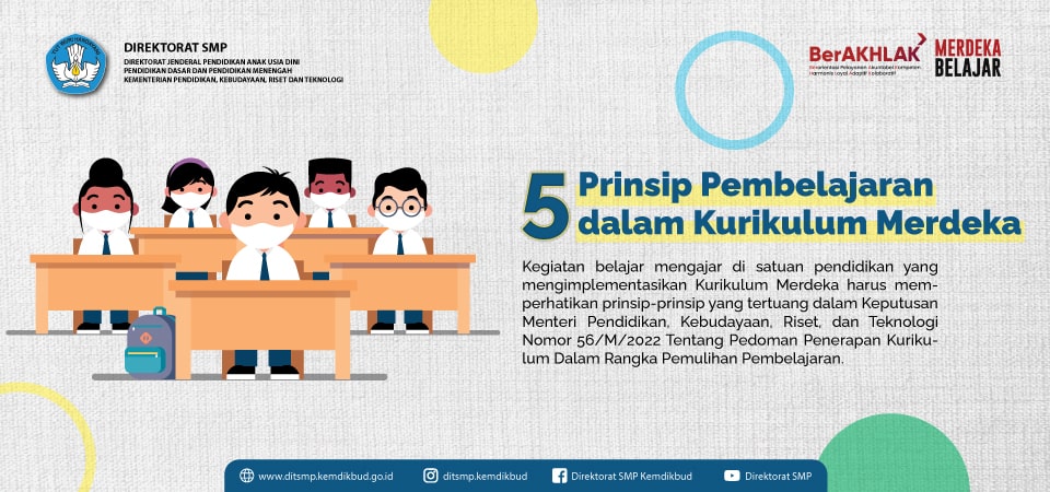 5 prinsip pembelajaran dalam kurikulum merdeka | SMP Negeri 38 Surabaya